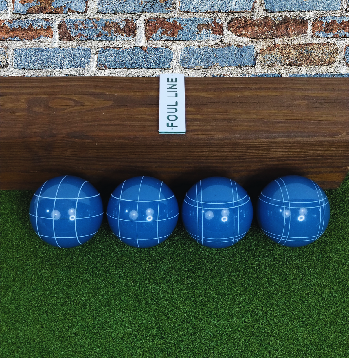 Bocce Ball Set of 4 | EPCO Professional Grade | Blue | Made in USA ...