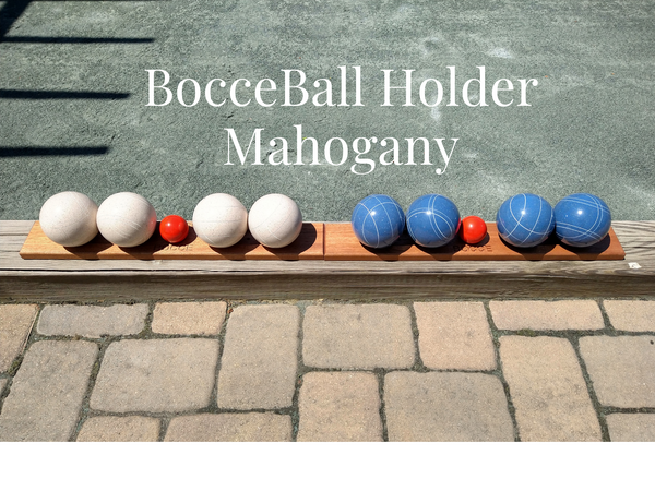 Bocce ball holders | Mahogany Wood | Bocce Ball Racks – Boccesupplies.com