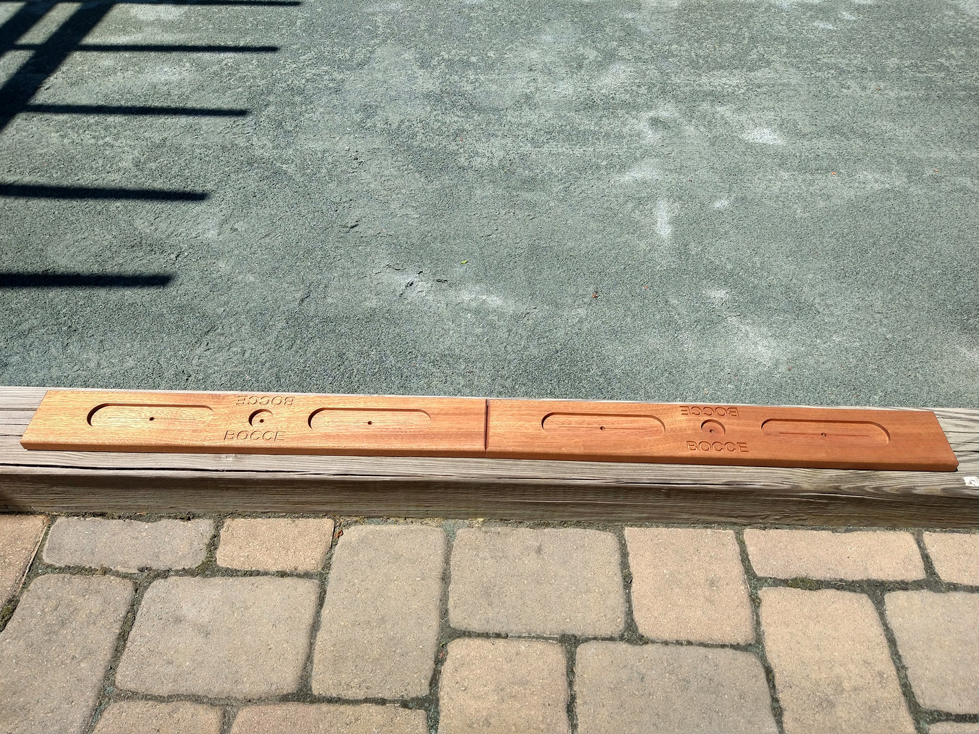 Bocce ball holders | Mahogany Wood | Bocce Ball Racks – Boccesupplies.com