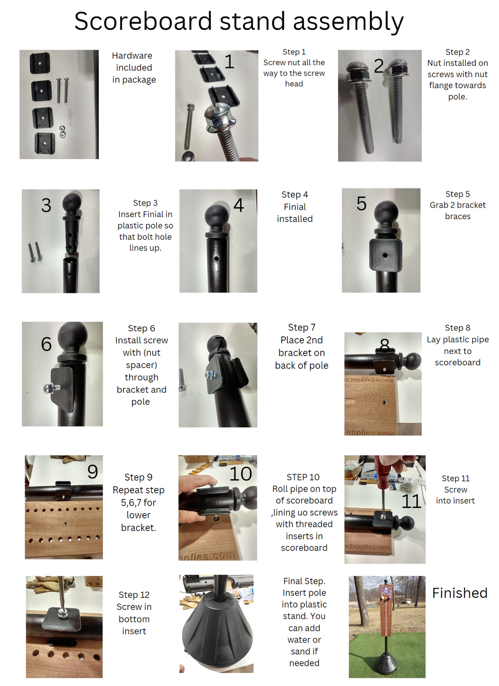 Bocce Scoreboard Portable Stand – Boccesupplies.com